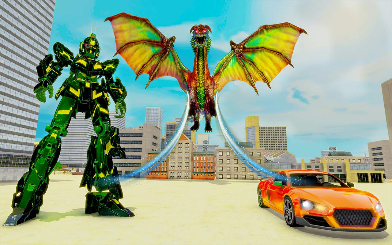 Flying Dragon Robot Transforming Robot Car Games - App on Amazon Appstore
