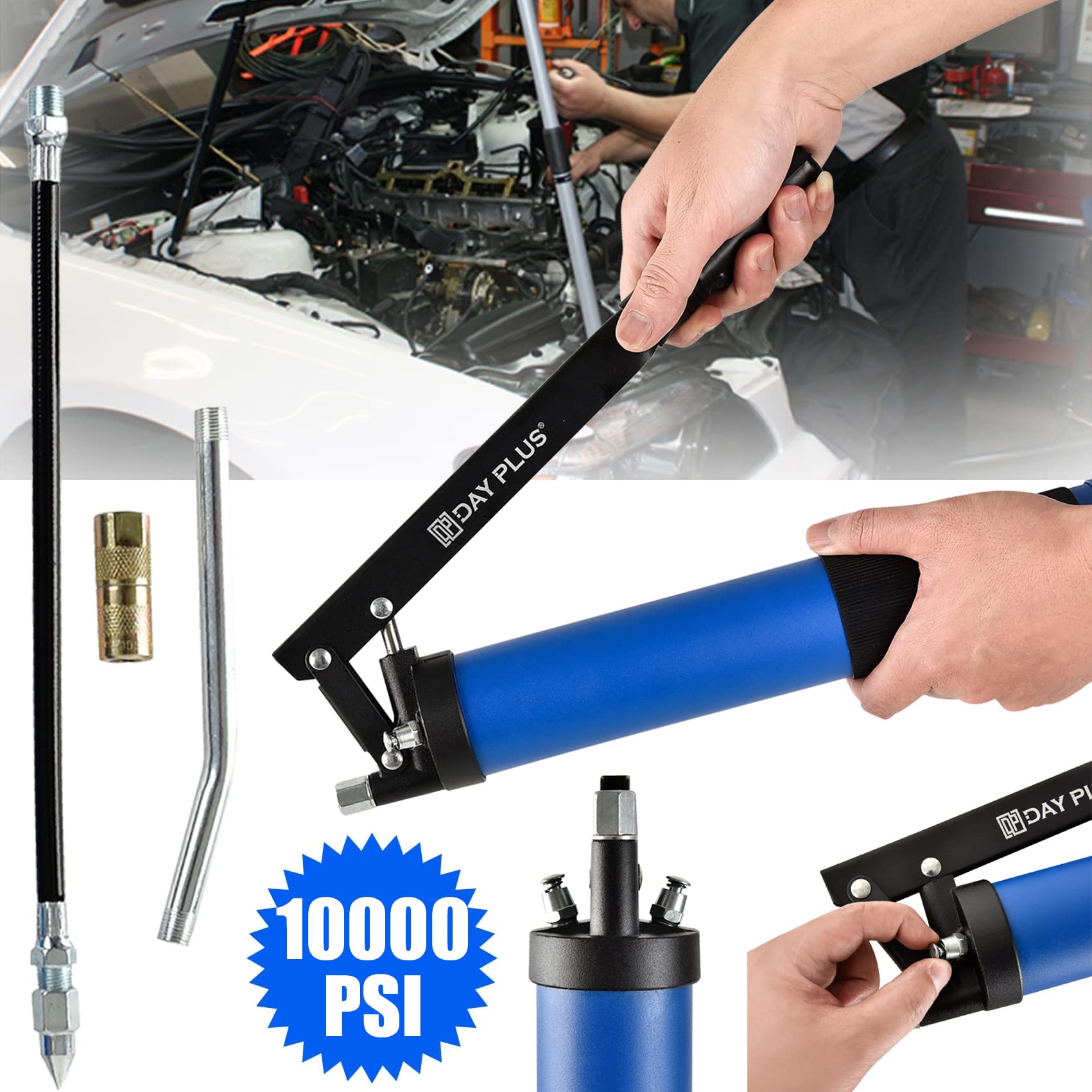 Electric Grease Gun Legacy L1355 Workforce? Heavy-duty Lever Action ...