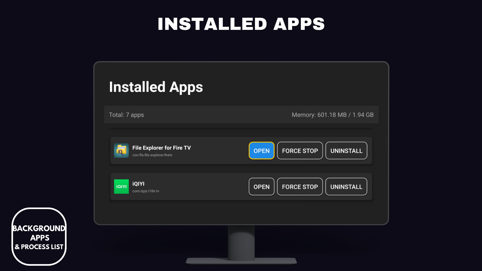 Background Apps & Process List : for Fire TV & Fire Tablets - App on ...