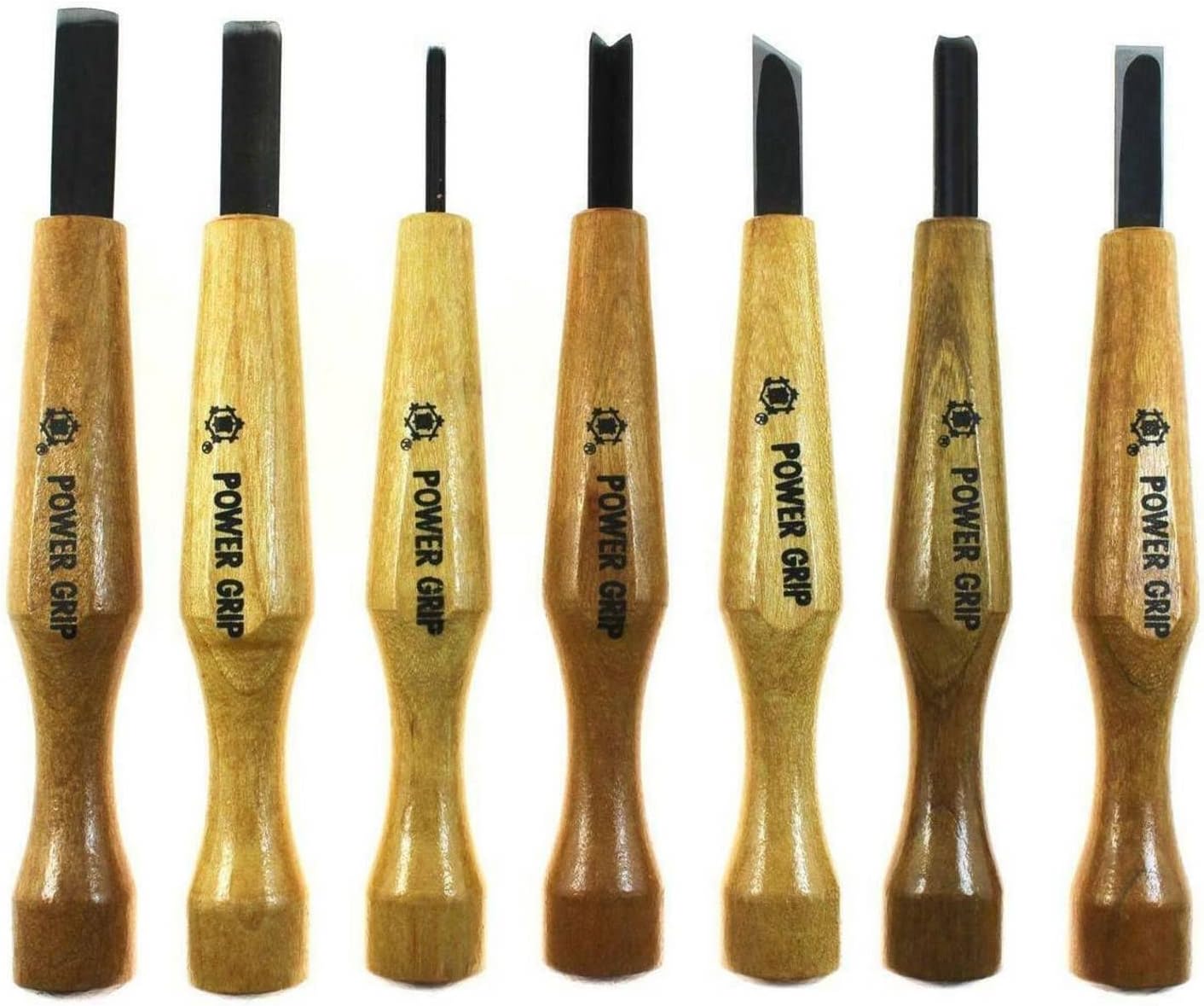 Amazon.com: Mikisyo Power Grip Woodcarving 7-Piece Set Left Handed ...