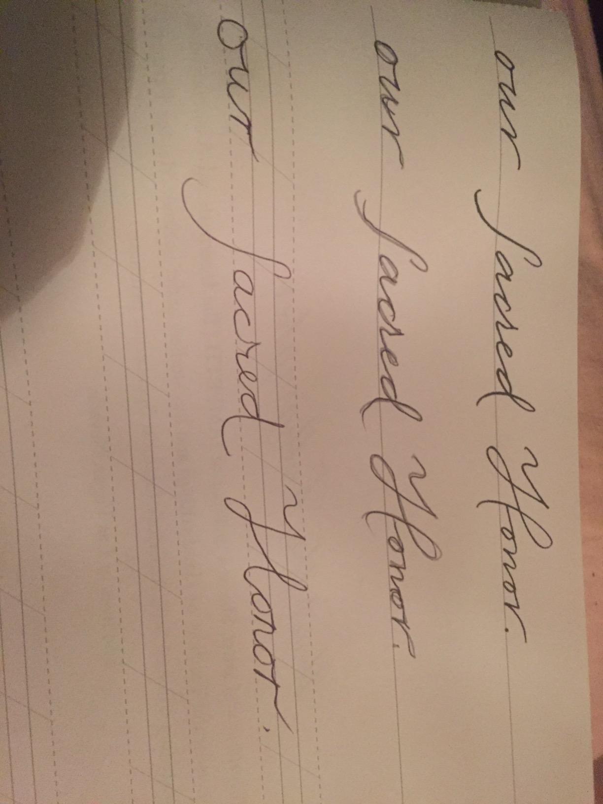 Spencerian Penmanship Practice Book: The Declaration of Independence ...