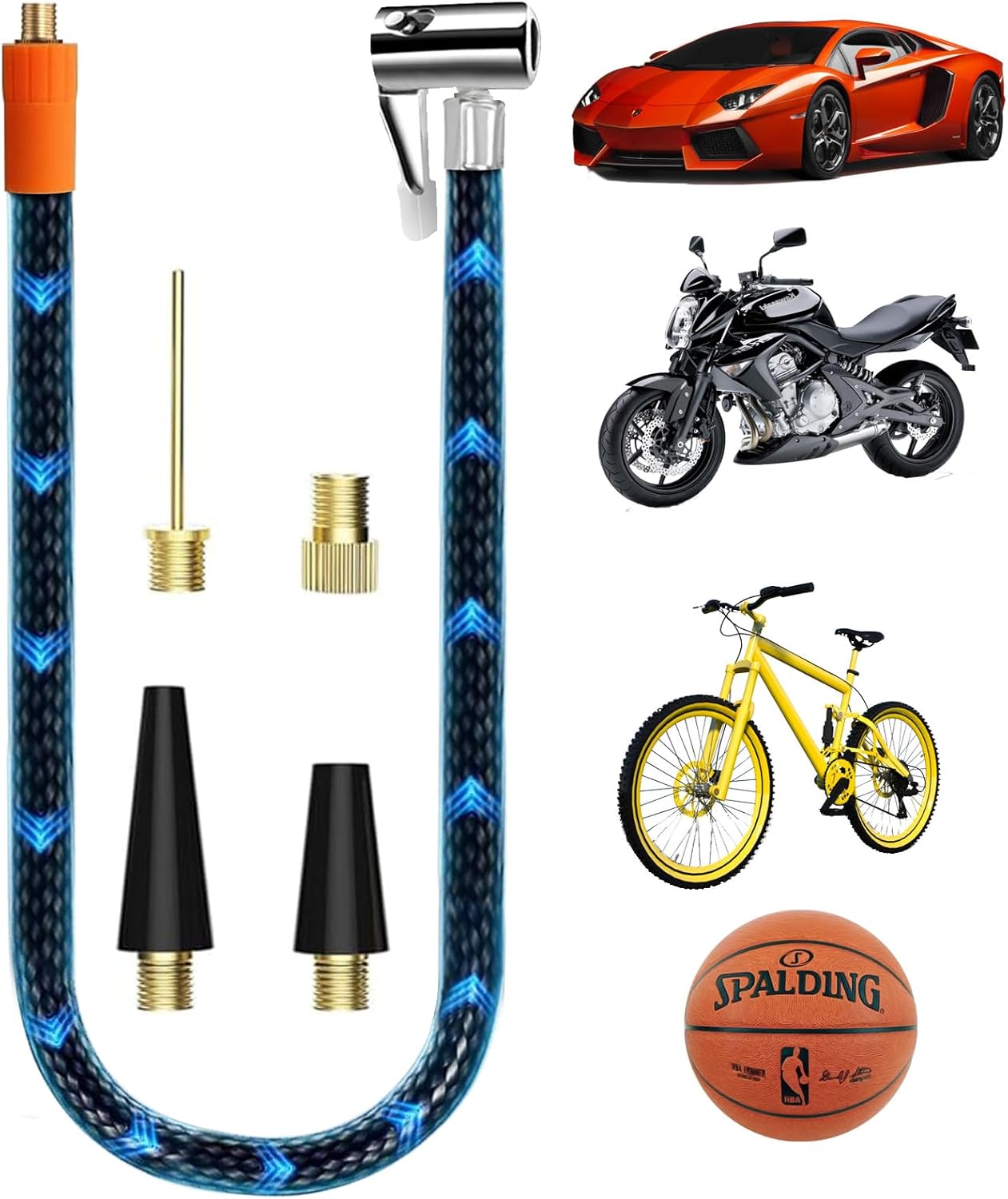Amazon.com: LYTFEI Tire Inflator Hose,Portable tire air Pump Extension ...