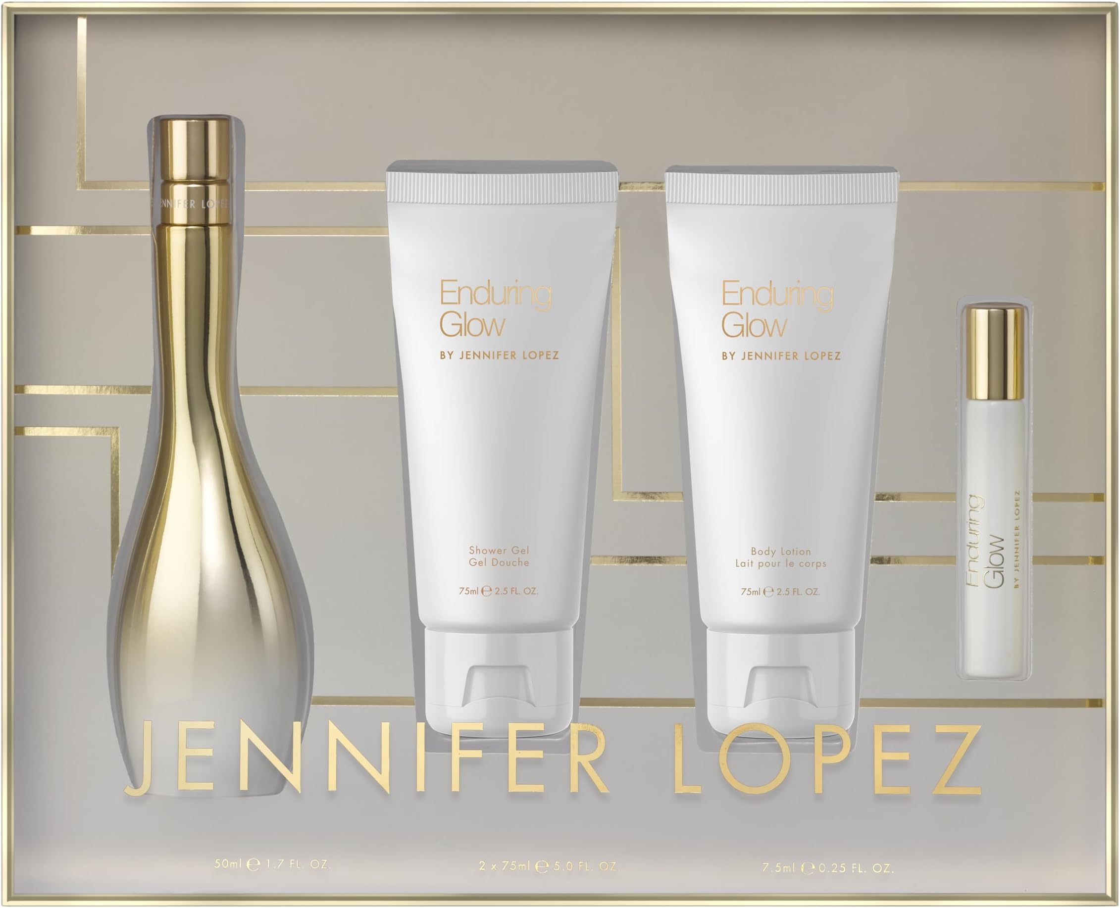 Amazon.com : Jennifer Lopez Enduring Glow Gift Set | Eau De Parfum 50ml ...