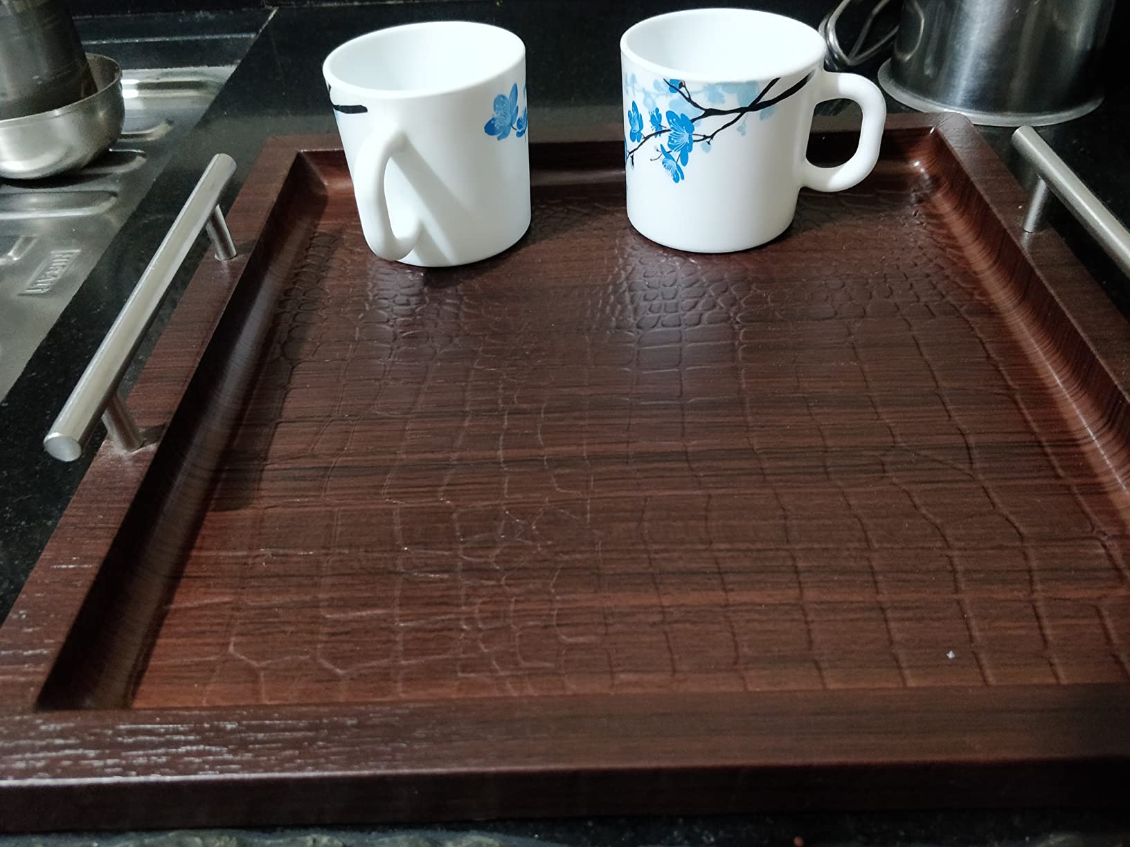 Xyloid Serving Tray with Handles | Kitchen Tray | Gift Item | Hamper ...