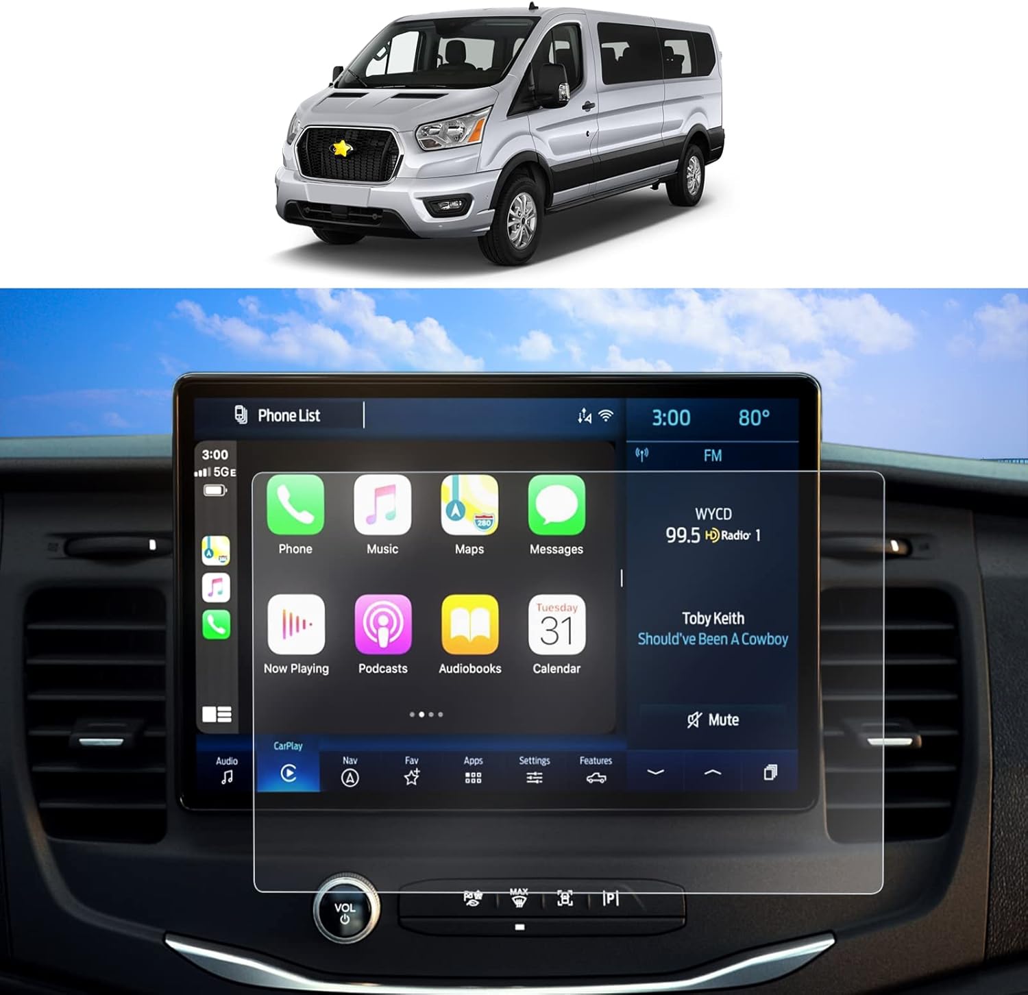 Amazon.com: SKTU 2Pcs for 2023 2024 2025 Ford Transit Accessories ...