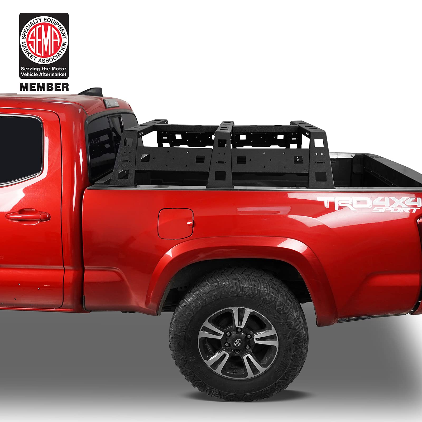 Buy Hooke Road Tacoma Overland 11.5" Bed Rack Truck Cargo Carrier ...