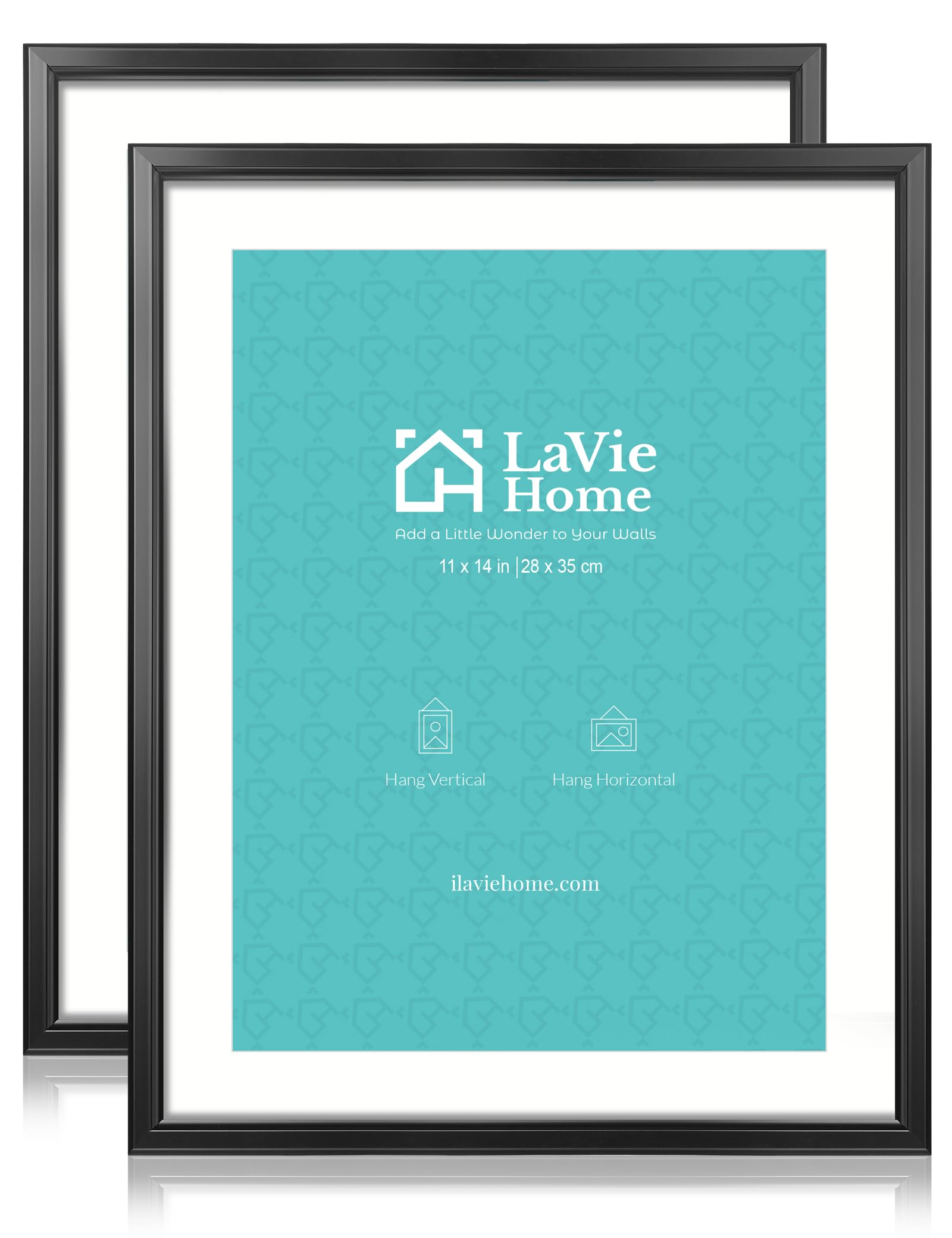 Snapklik.com : LaVie Home 11x14 Picture Frames (2 Packs, Black) Display Pictures 8x10