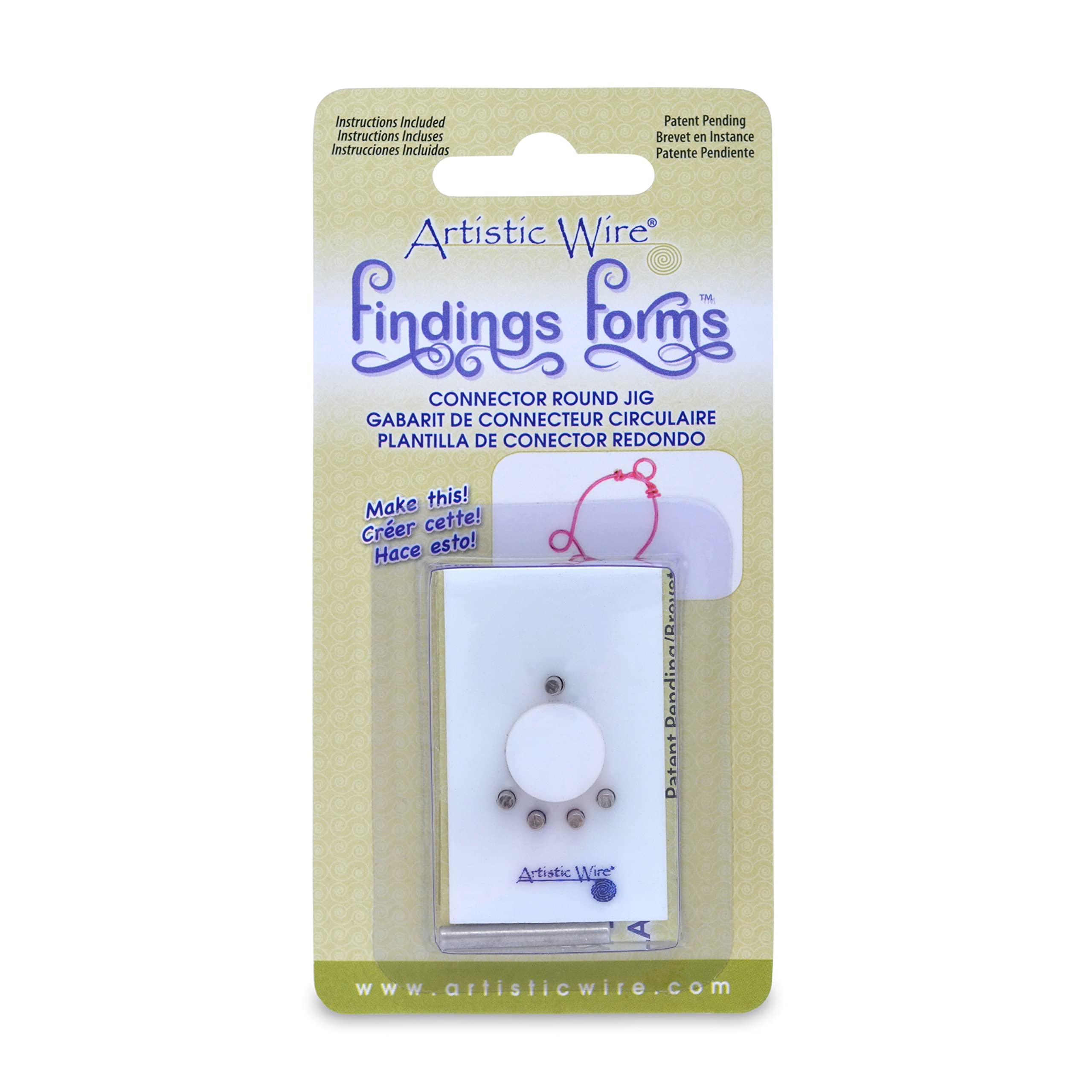 Amazon.com: Artistic Wire Findings Forms, Round Connector Jig, 1 pc