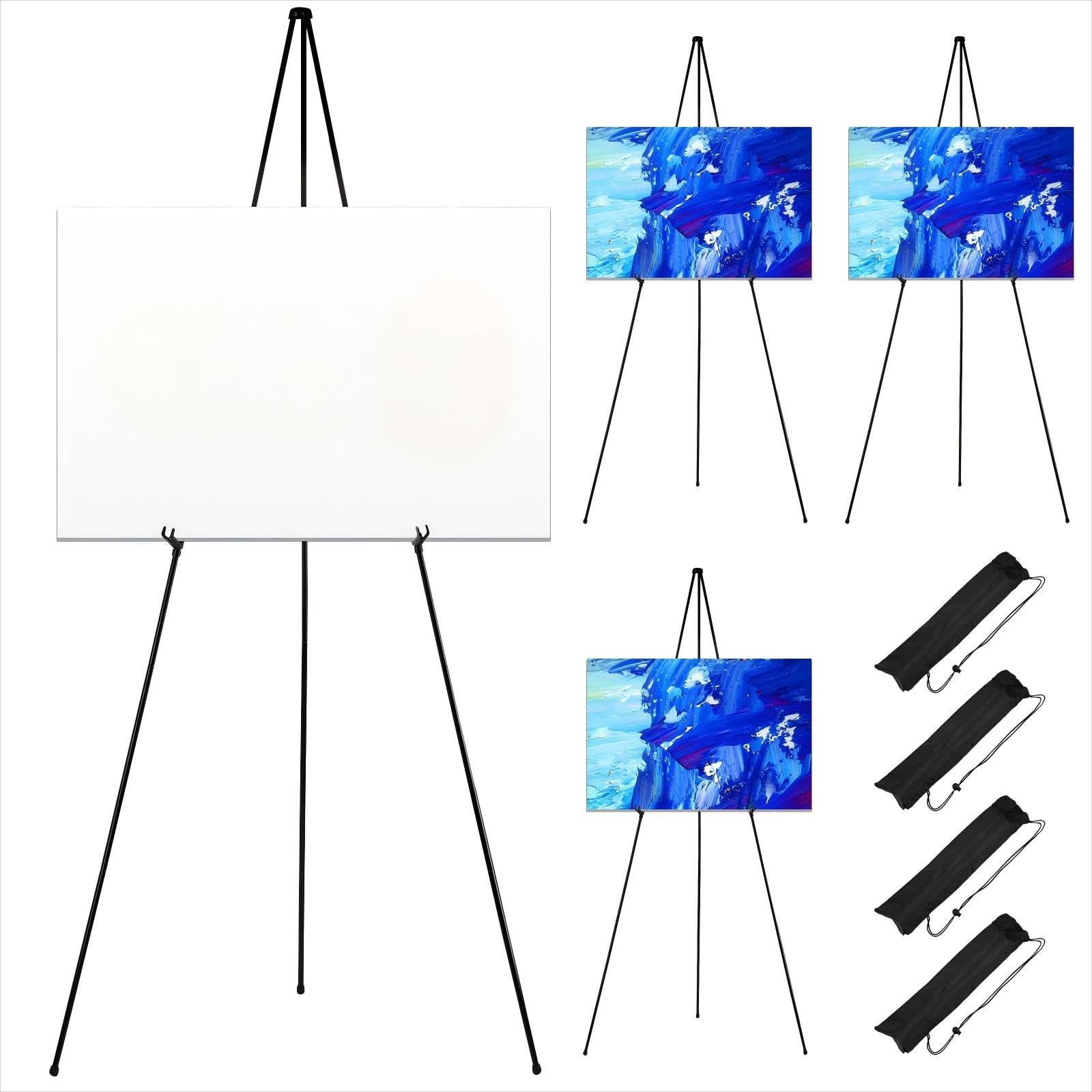 Amazon.com: MFBJXC 4 Pack Easel Stand for Display,Lightweight Black ...