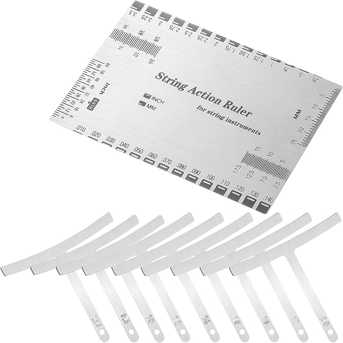 Amazon.com: 10 PCS Guitar Luthier Tools Set, 9 Guitar Radius Gauge and ...