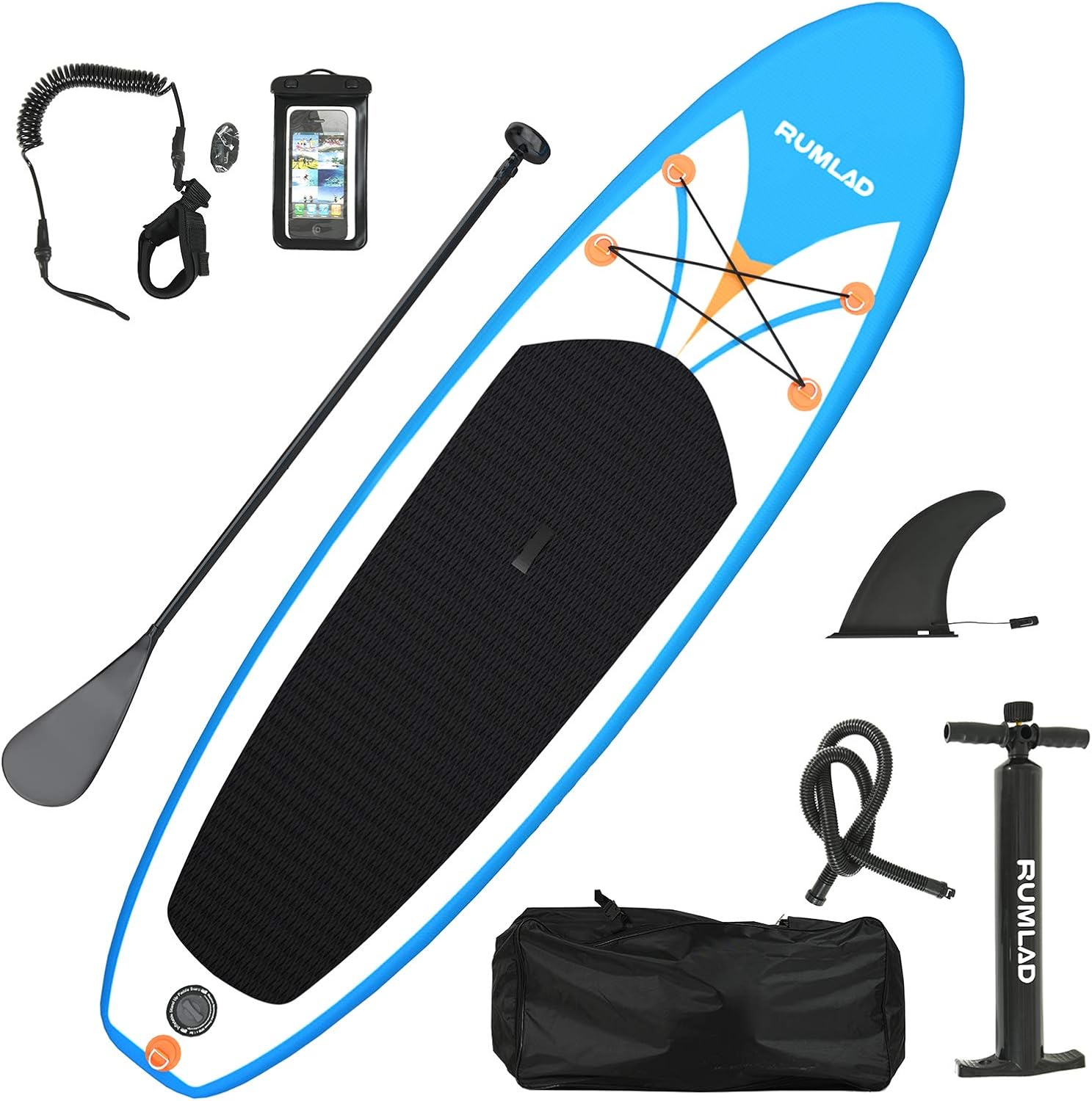 Amazon.com : Rumlad Inflatable Stand Up Paddle Board 4 Inches Thick ...