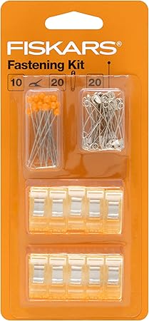 Amazon.com: Fiskars Fastening 50 Piece Sewing Kit, Clear/Orange