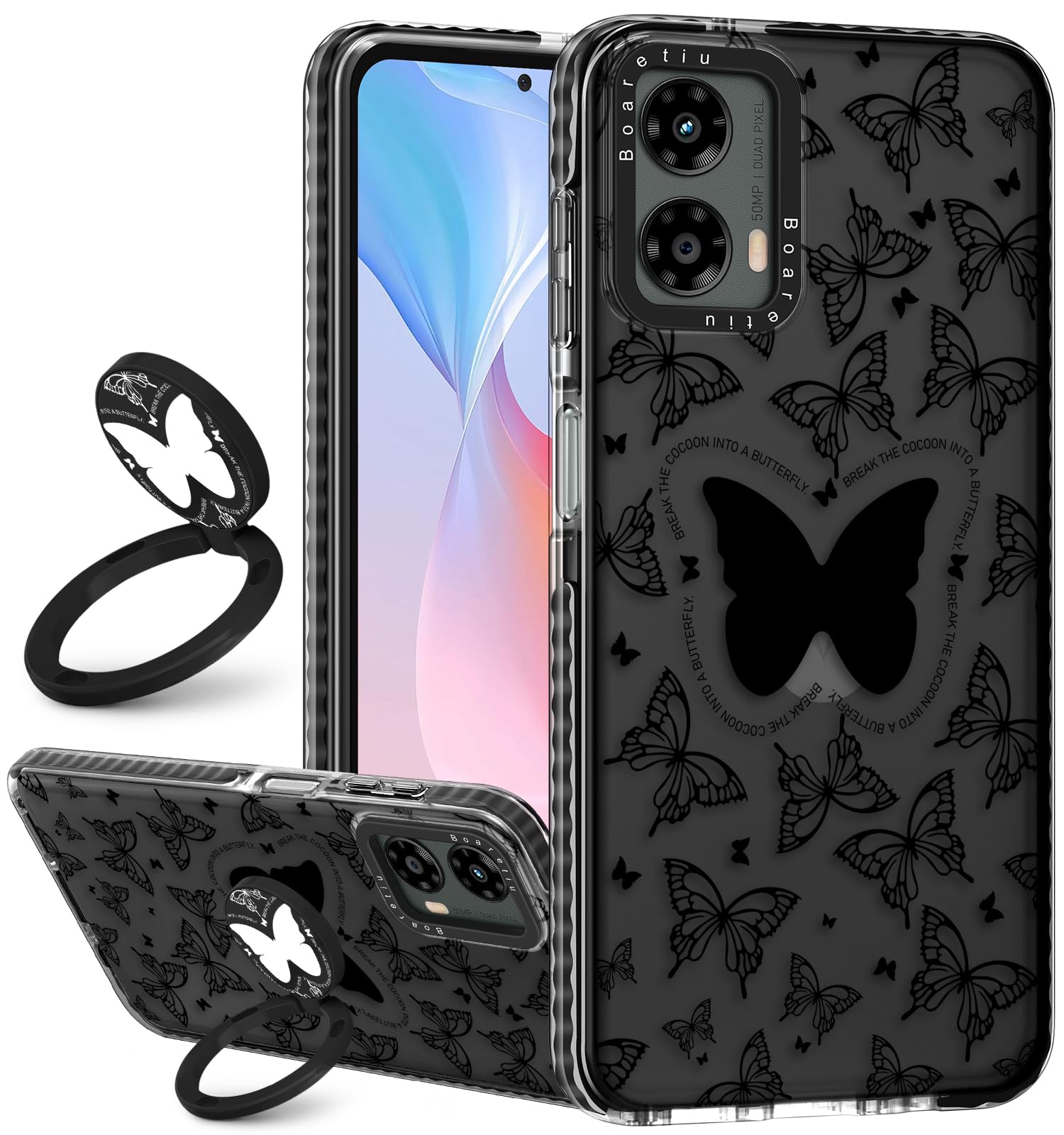 Amazon.com: Boaretiu Cute Kawaii Case for Motorola Moto G 5G 2024 with ...