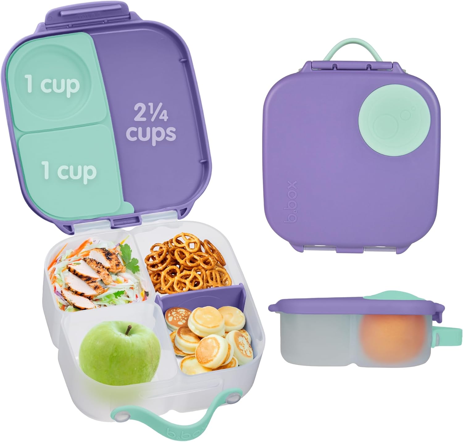 Amazon.com: b.box Mini Lunch Box, 4.25 Cup Leak Proof Bento Box for ...