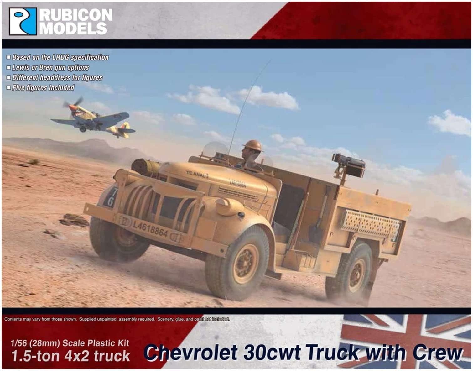 Snapklik.com : RB0075 1/56 British Army Chevy WB 30cwt Truck Plastic Model