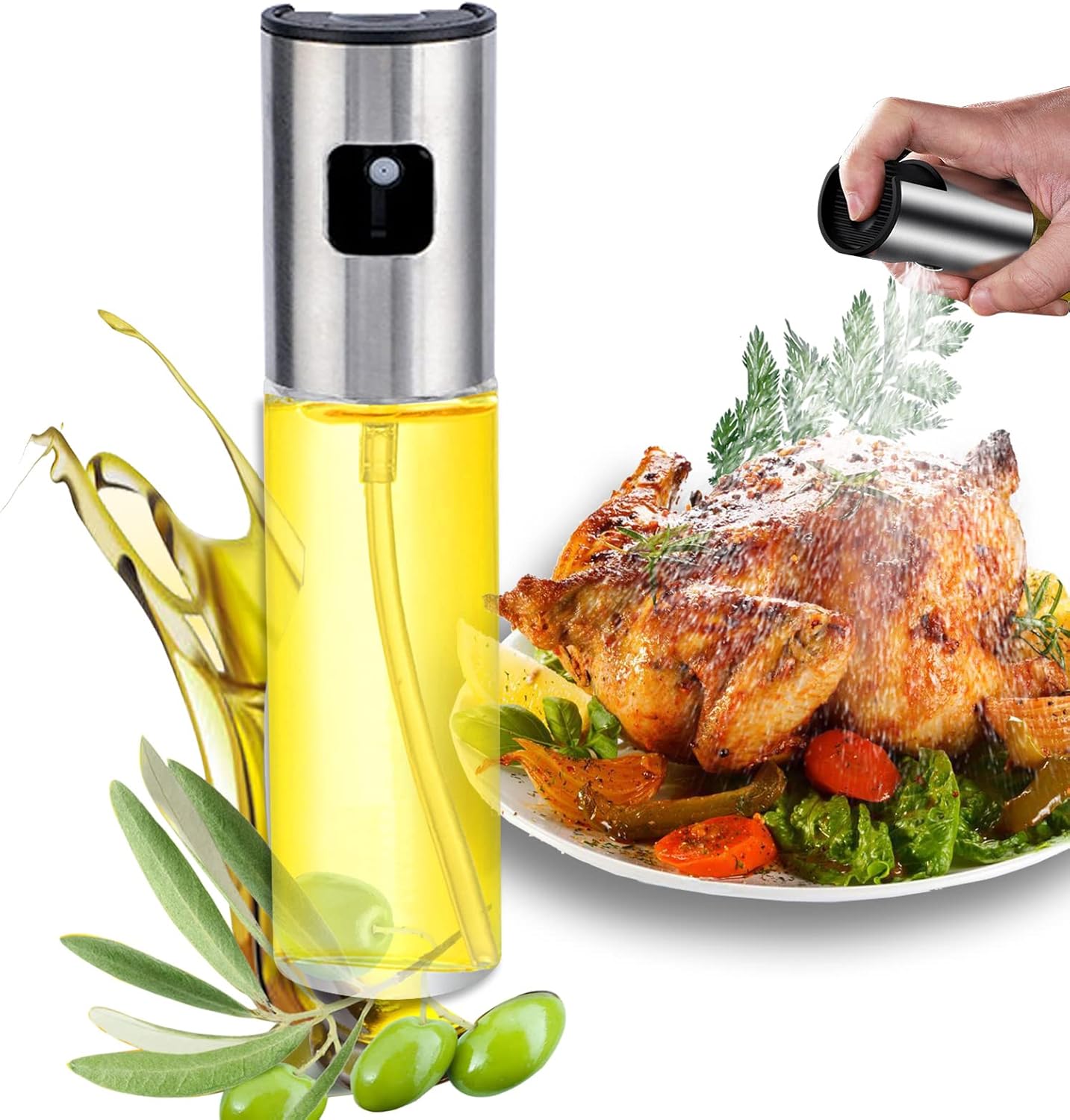Amazon.com: FYHEN Oil sprayer for Cooking,olive oil spray bottle for ...