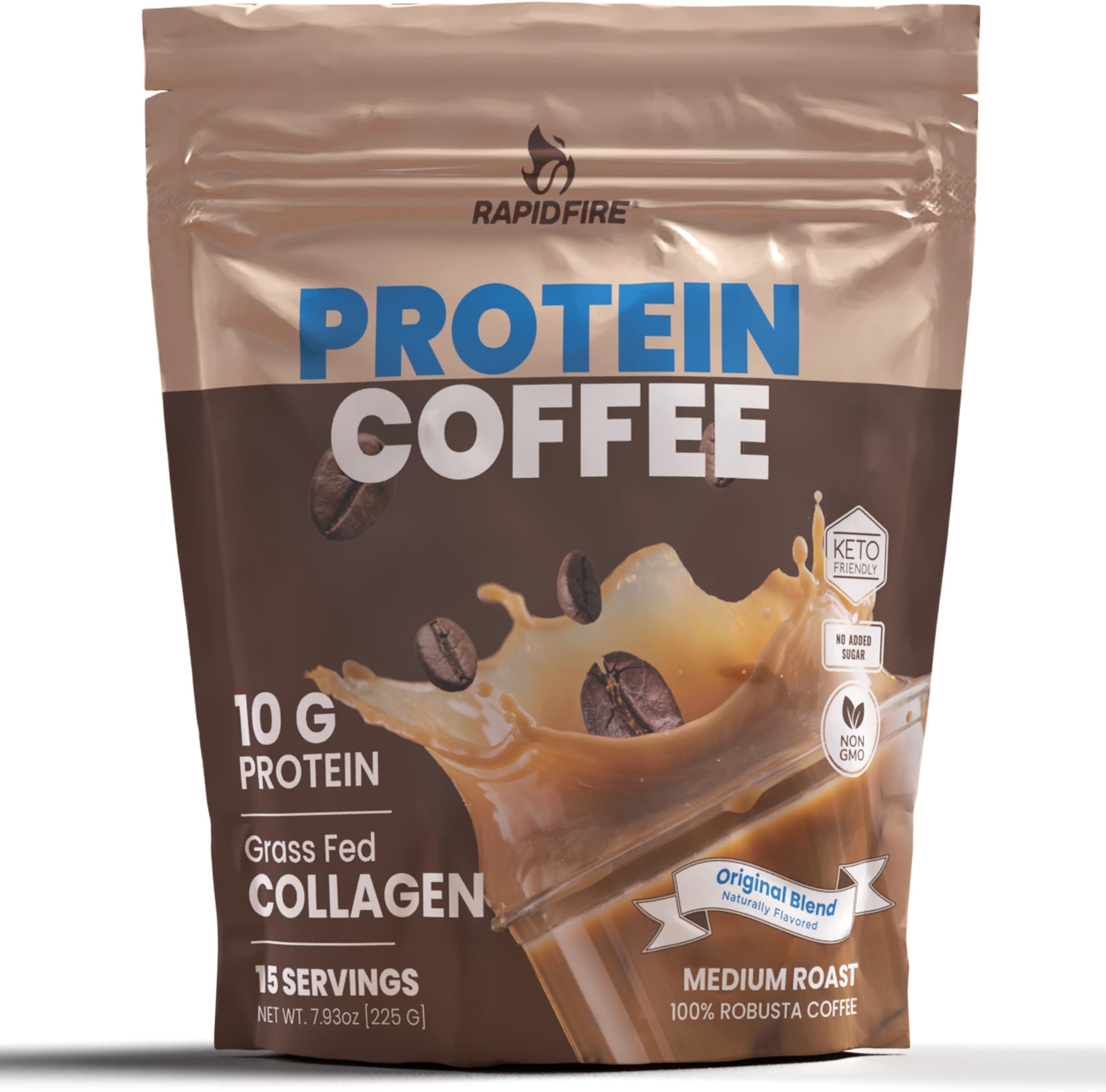 Amazon.com: Protein Coffee, with 10g of Protein with Collagen, Promotes ...