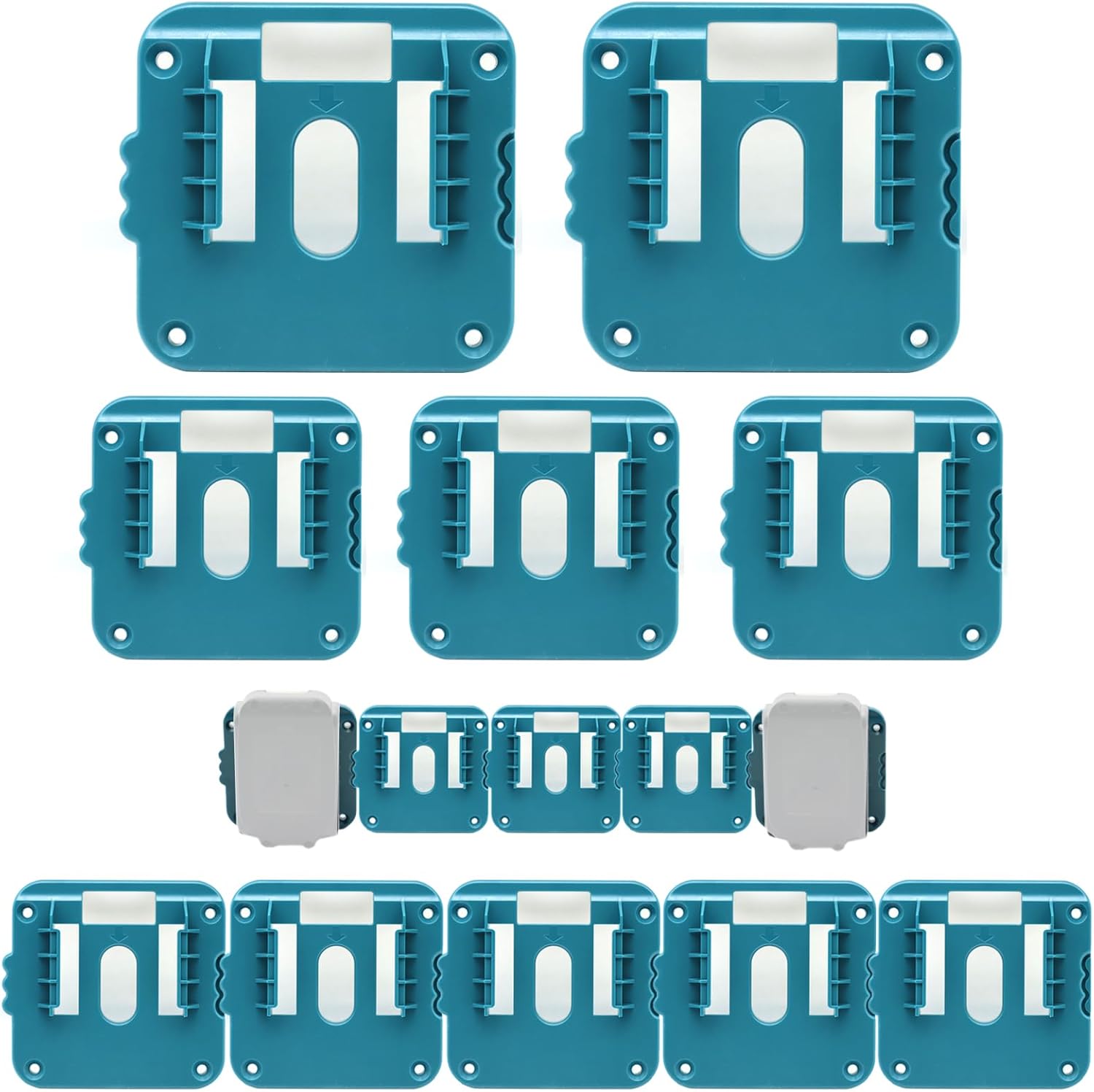 10-Packs Battery Packout Tool Organizer for Makita Battery Holders 18V ...