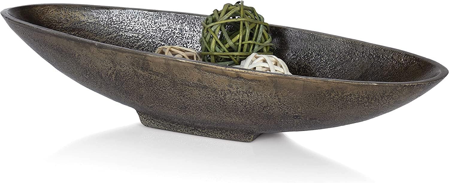 Amazon.com: Deco 79 Capiz Shell Decorative Decorative Bowl Long Oval ...