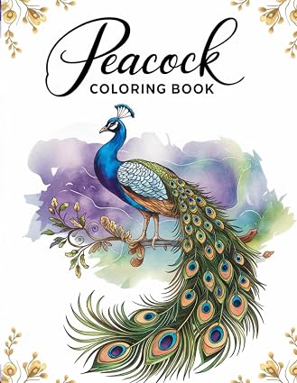 Amazon.com: Peacock Coloring book: Elegant Designs to Color and Relax ...