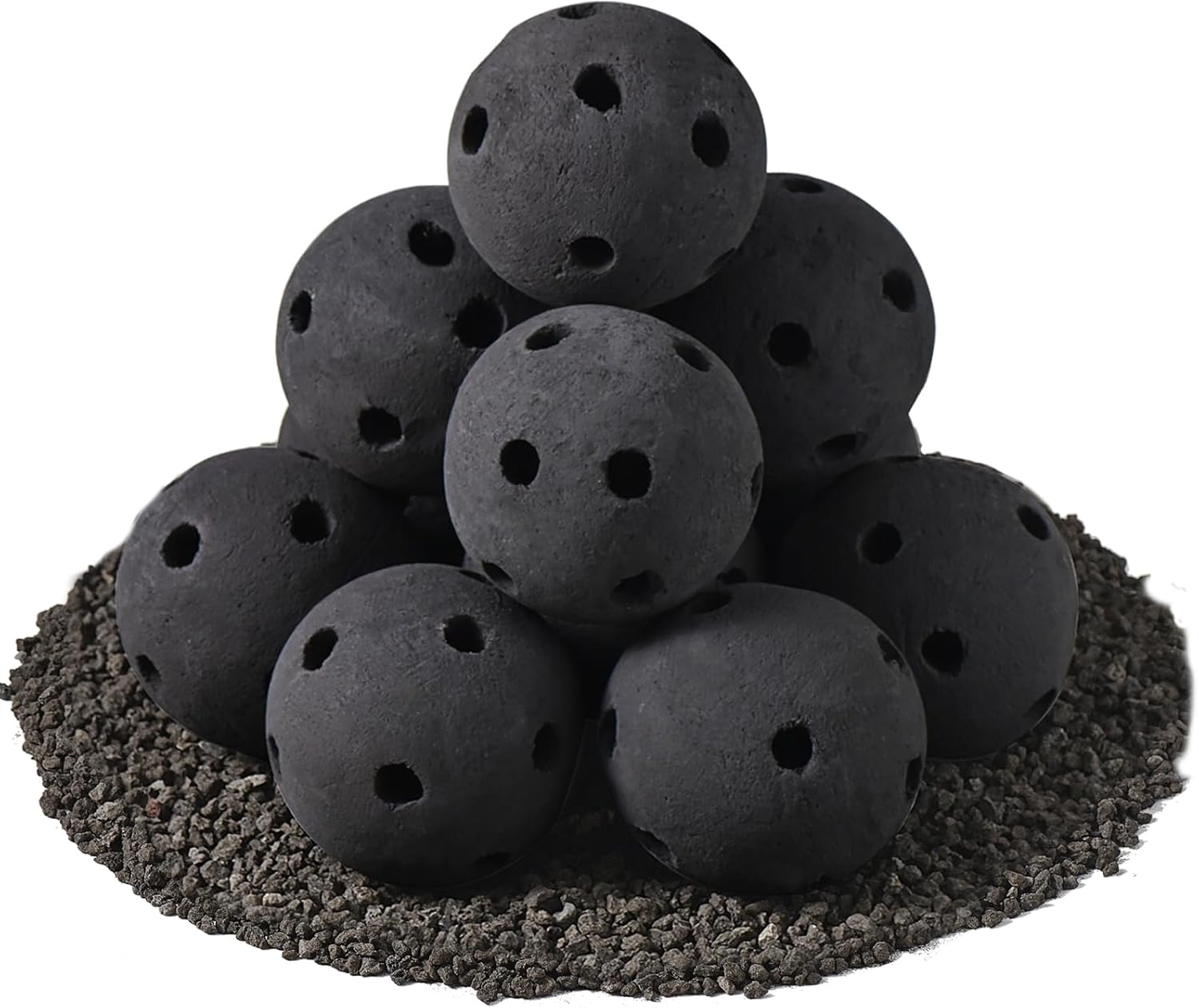 Amazon.com : Hollow Ceramic Fire Balls for Fire Pit,4 inch Fire Stones ...
