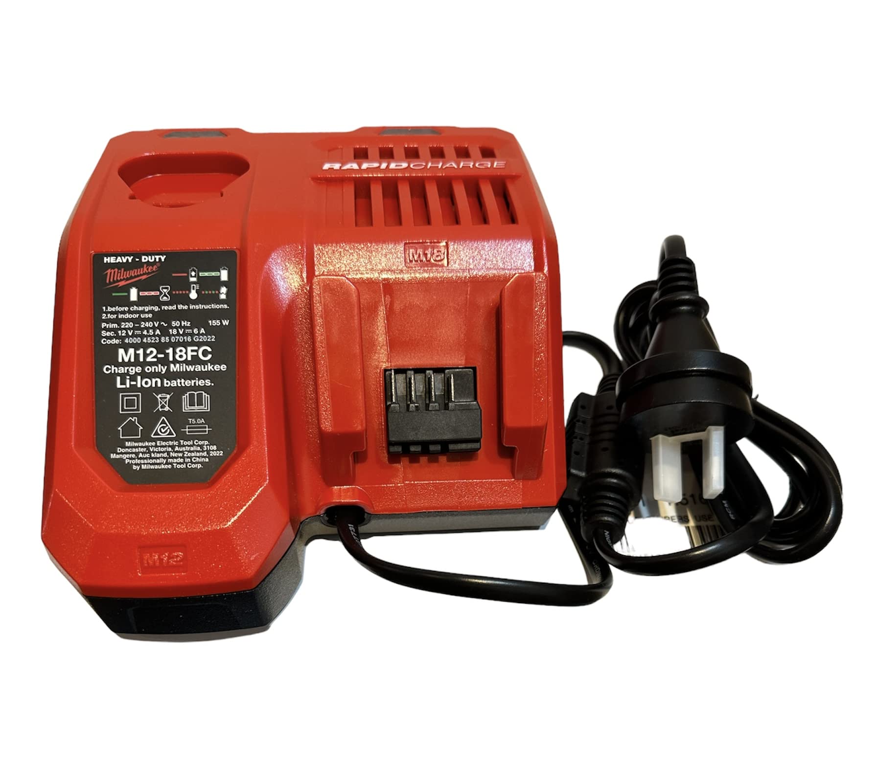 Milwaukee M12-18FC M12 & M18 Rapid Charger : Amazon.com.au: Automotive