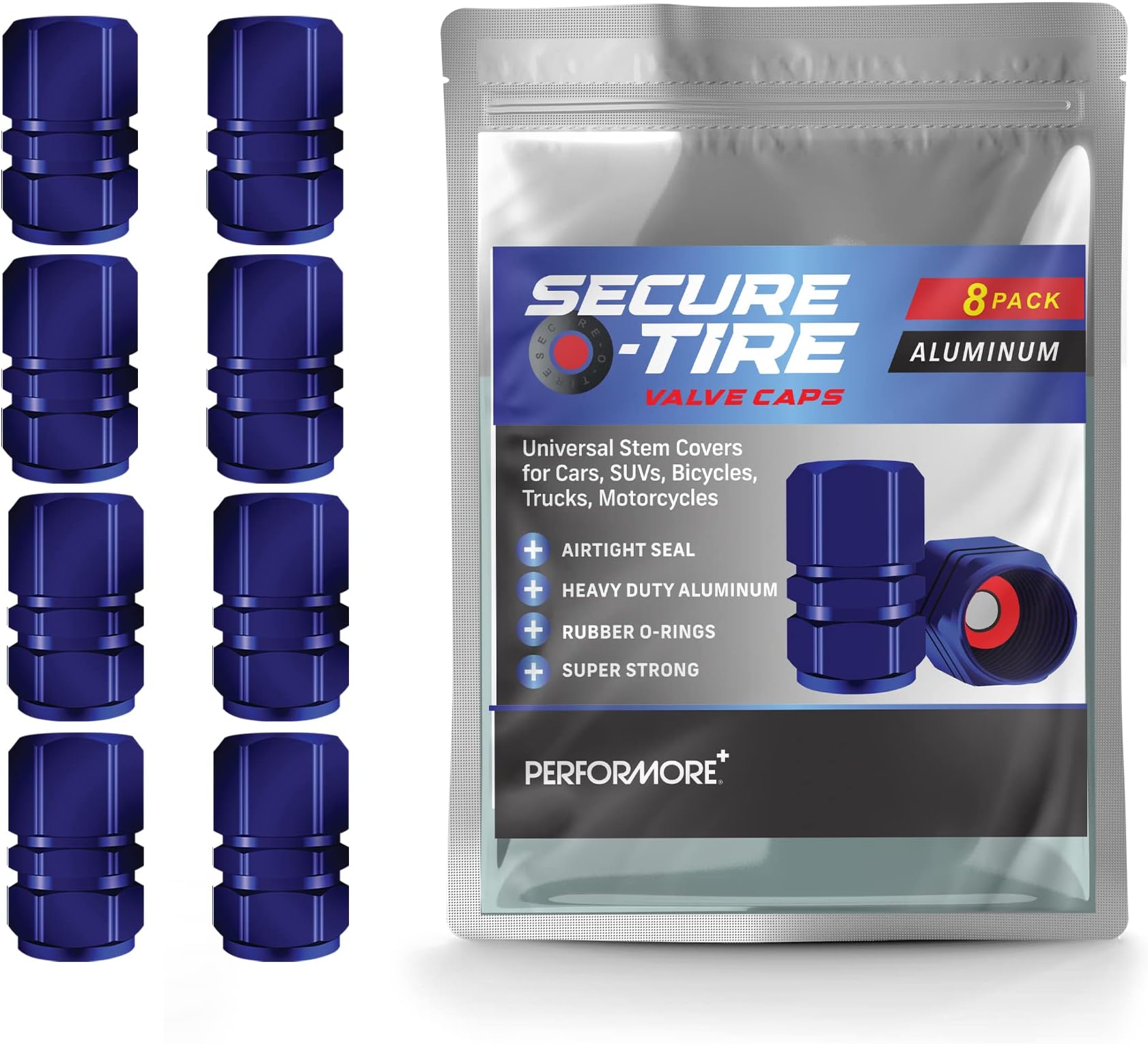 Amazon.com: EBOOT 8 Pieces Tire Stem Valve Caps Wheel Valve Covers Car ...