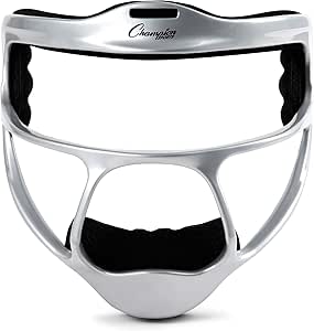 Amazon.com : Champion Sports Magnesium Softball Face Mask - Lightweight ...
