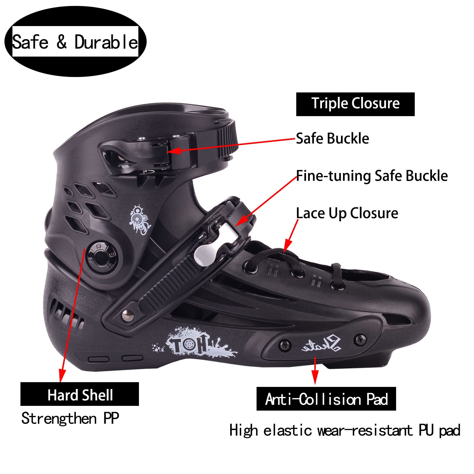 Snapklik.com : Adult Fitness Inline Skate,Outdoor Indoor Roller Skates ...