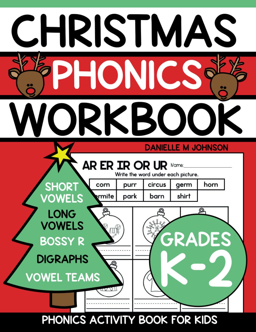 Free Christmas Phonics Worksheets For Kindergarten Preschool Christmas