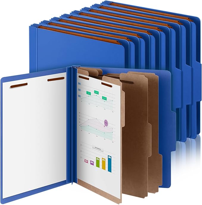 Amazon.com : Skyygemm 24 Pcs Classification Folders Letter Size, 3 ...