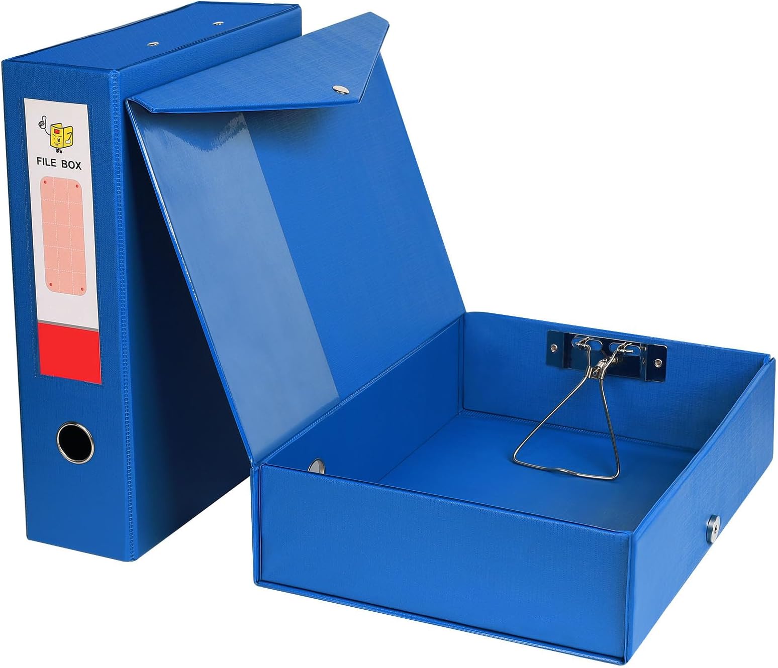 Amazon.com : A4 Storage File Boxes Plastic Archives Cases with Lid ...