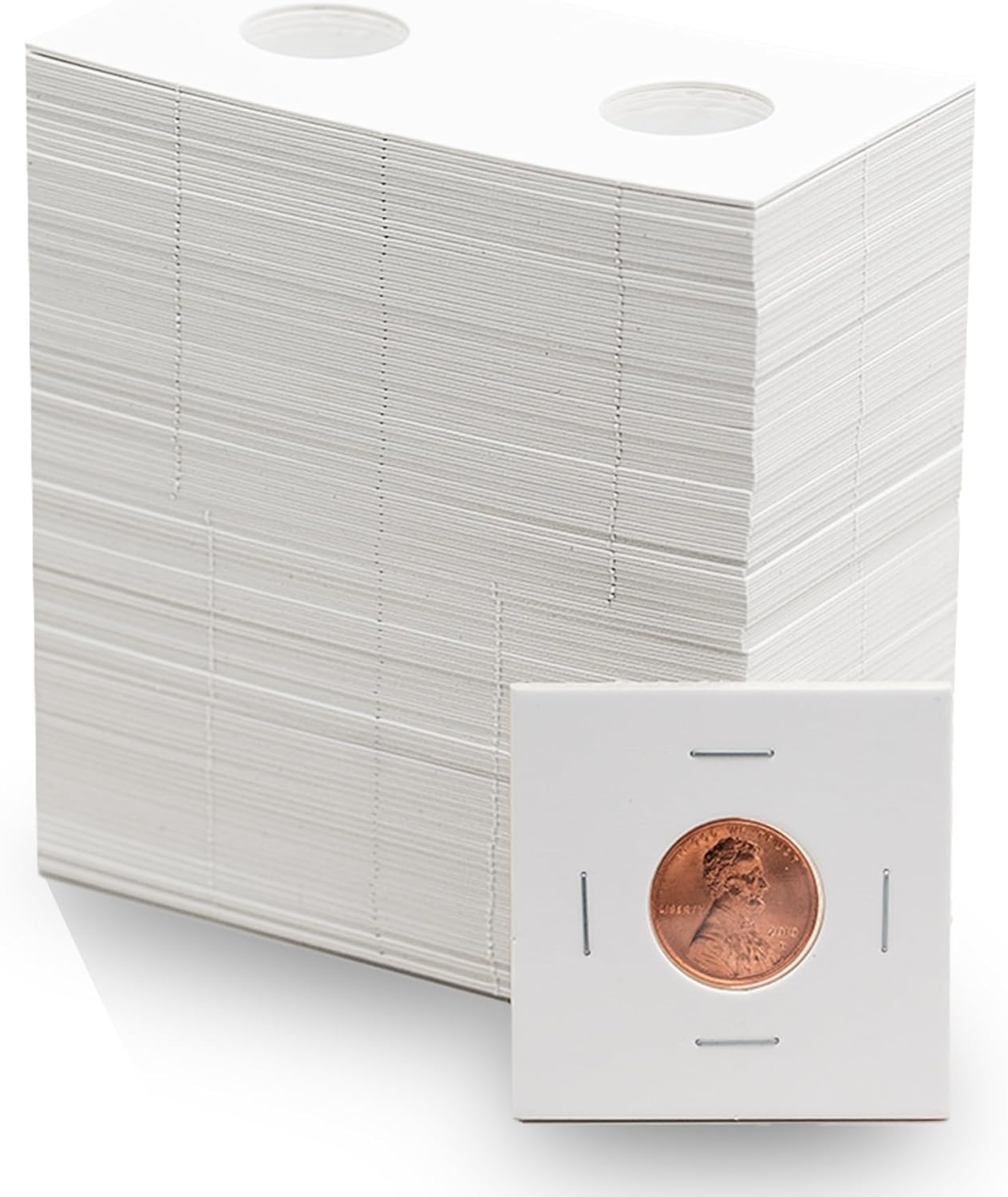 Amazon.com : 100 Penny 2x2 Premium Cardboard Coin Flips Paper Holders ...