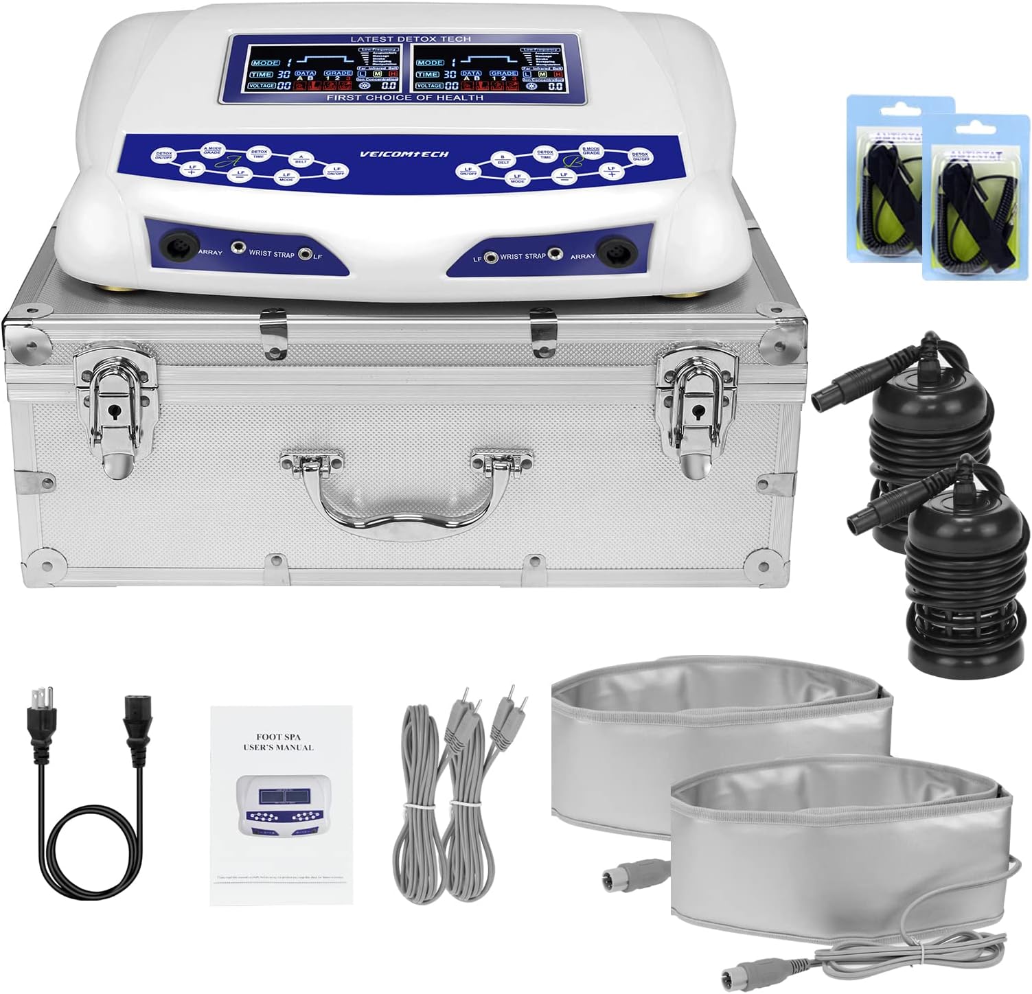 Amazon.com: Veicomtech Dual Ionic Foot Bath Detox Spa, Ion Foot ...