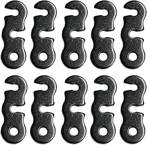 Amazon.com: 10 Pcs Tent Rope Buckle Tent Fastener Tensioner 3 Hole Rope ...