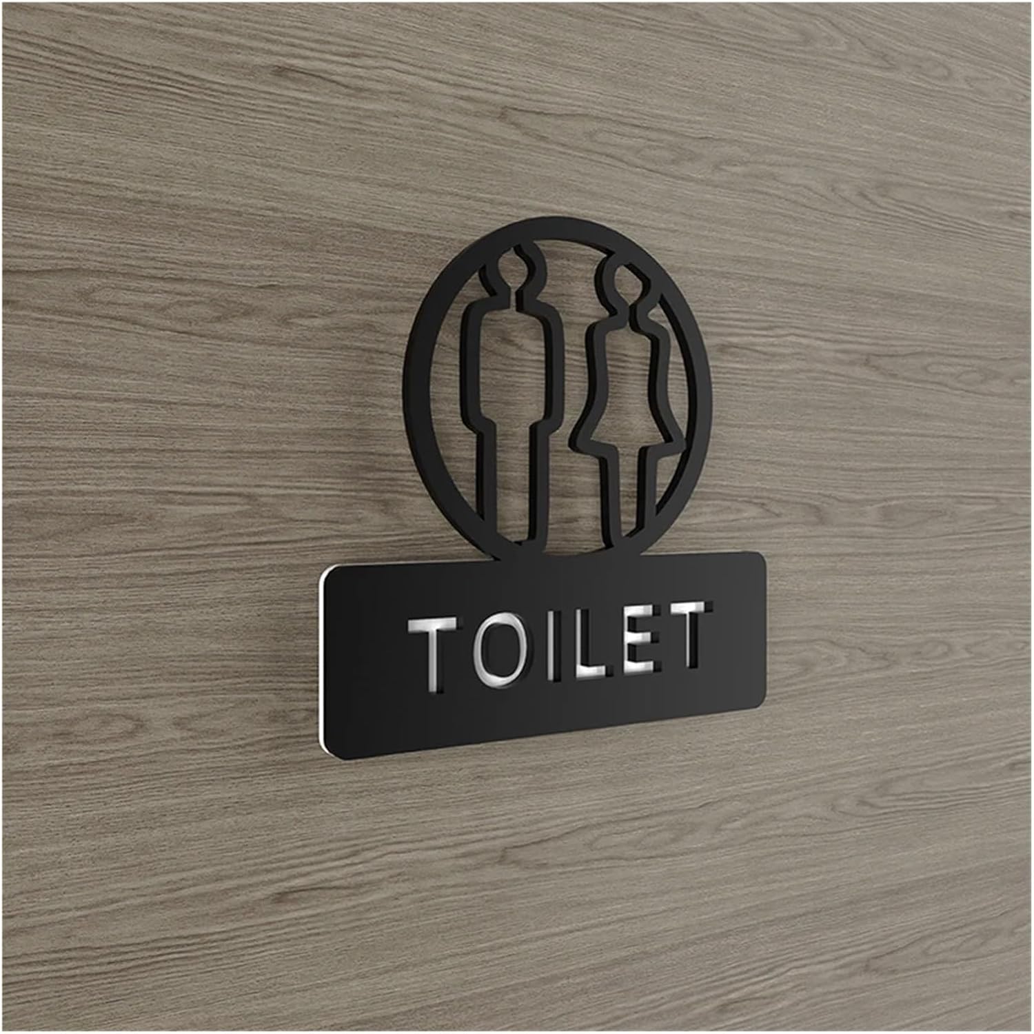 Signalisation des Toilettes Acrylique creux créatif salle de bain ...