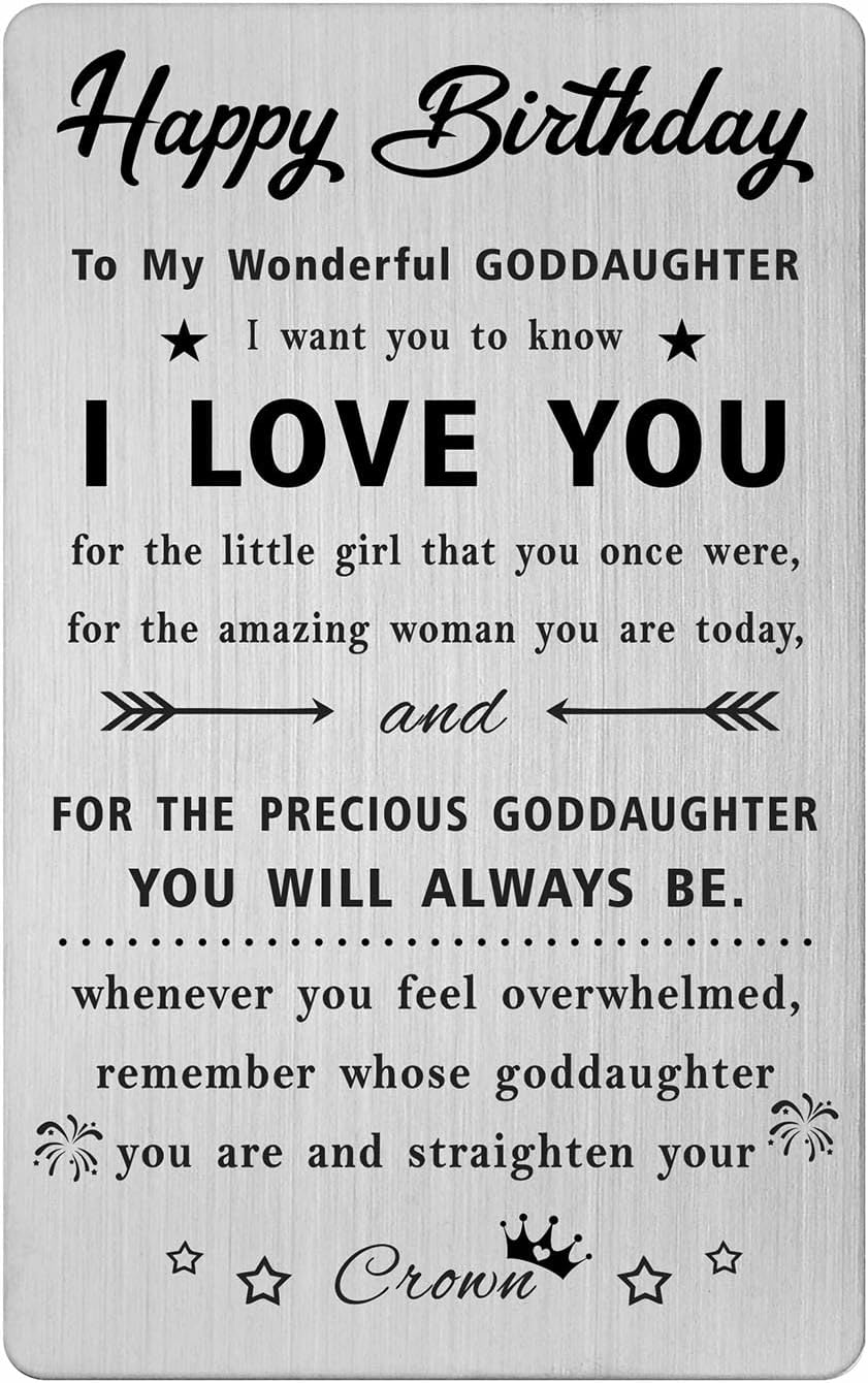 Goddaughter Birthday Cards - Happy Birthday Gifts for Goddaughter ...