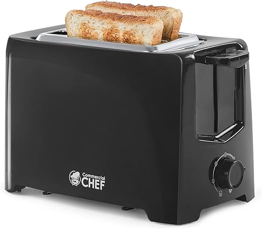 Amazon.com: Commercial Chef CCT2201B - 2 Slice Toaster, Black: Home ...
