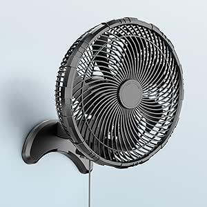 Amazon.com: Koonie 12 Inch Wall Mount Fan, Quiet Wall Fan with Timer, 9 ...