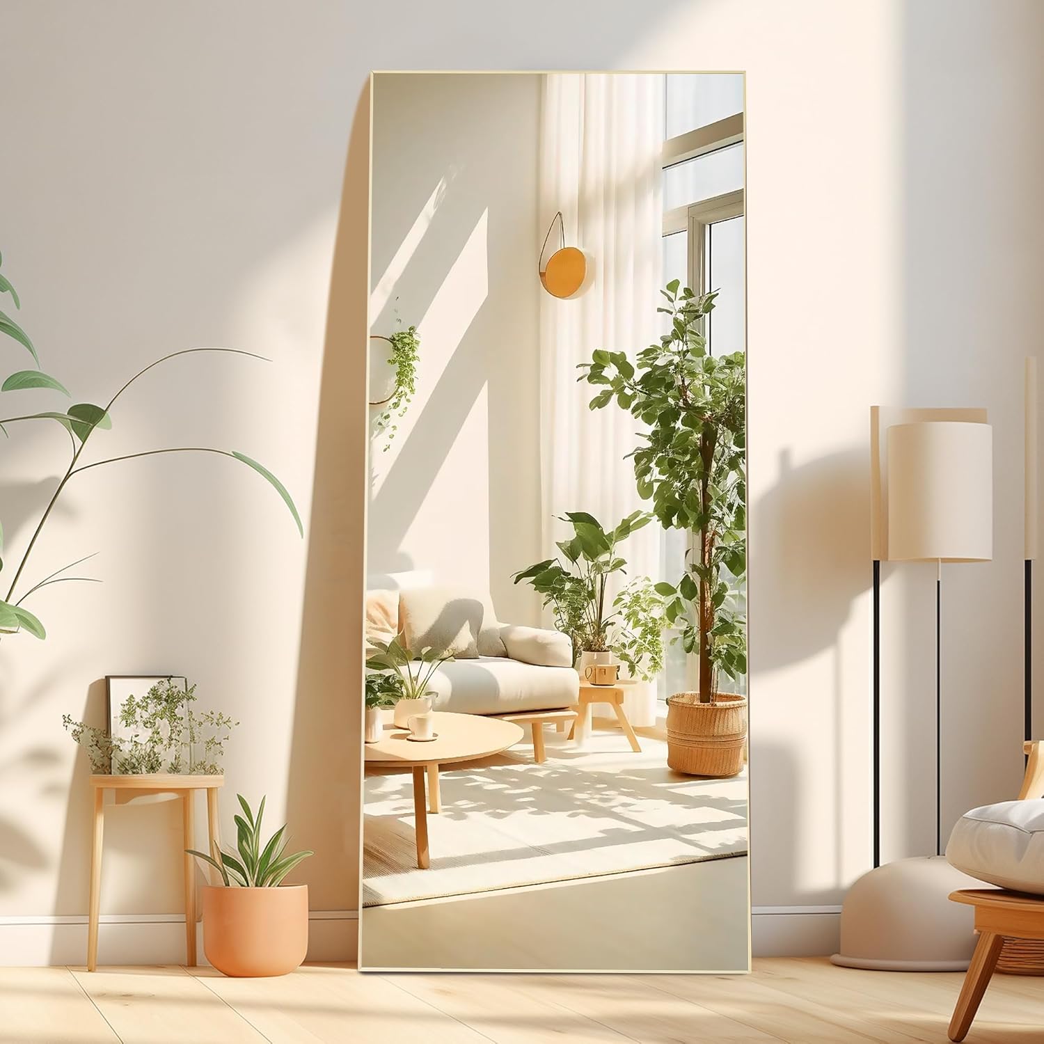 Amazon.com: NARCISSUS 71"x30" Square Full-Length Mirror, Oversized ...