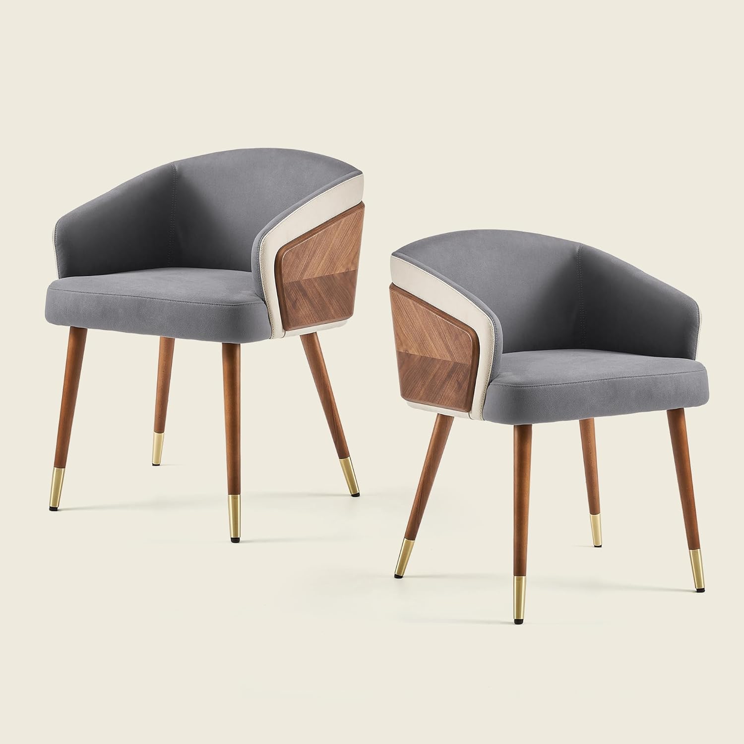 Amazon.com - ARTPLAN Dinning Mid Century Modern Chairs Set of 2,Faux ...