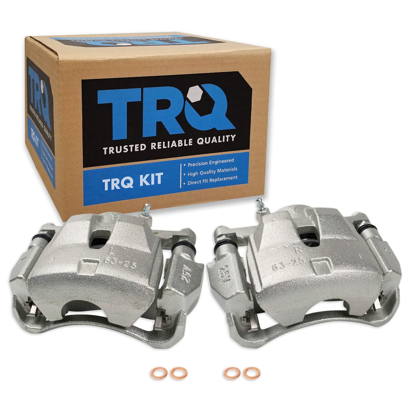TRQ Front Brake Caliper Set Fits 2006-2018 Toyota RAV4