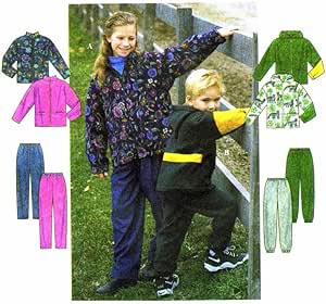 Amazon.com: Simplicity 8342 Sewing Pattern Boys Girls Jacket Pants Size ...