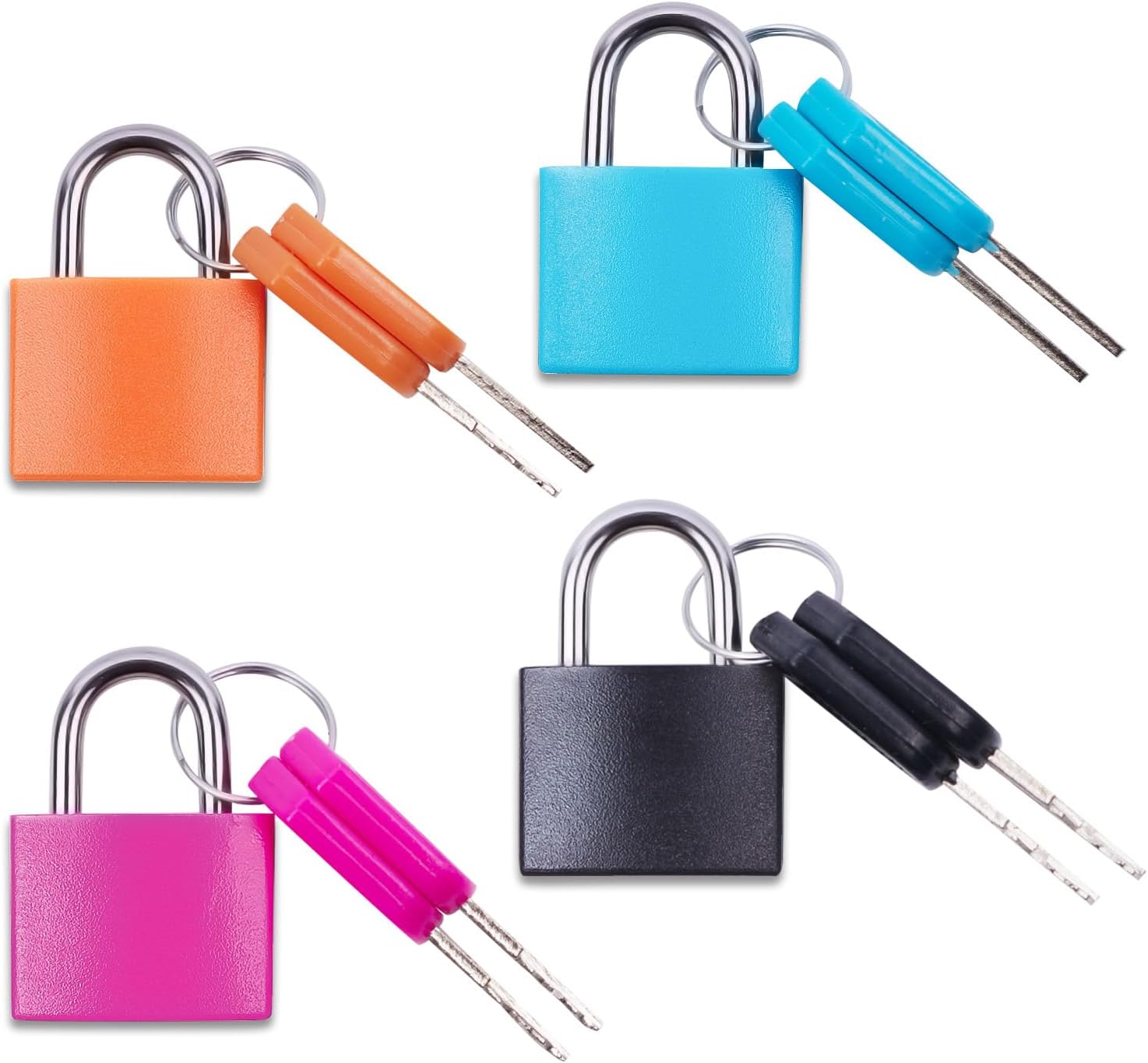 Amazon.com: Wozoohyi Luggage Locks 4Pcs With Key - Multicolor Plastic ...