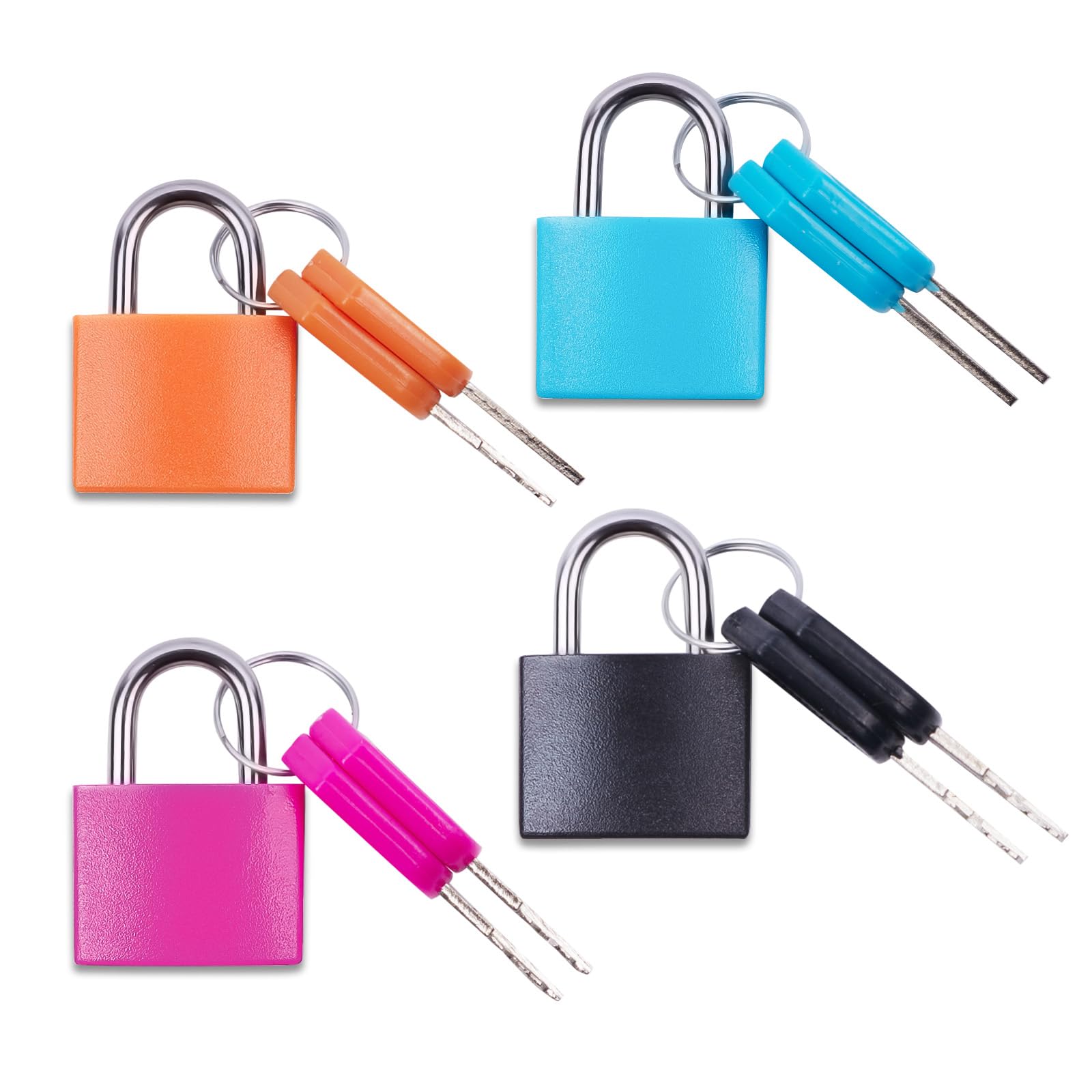 Amazon.com: Wozoohyi Luggage Locks 4Pcs Locker Lock with Key,Multicolor ...