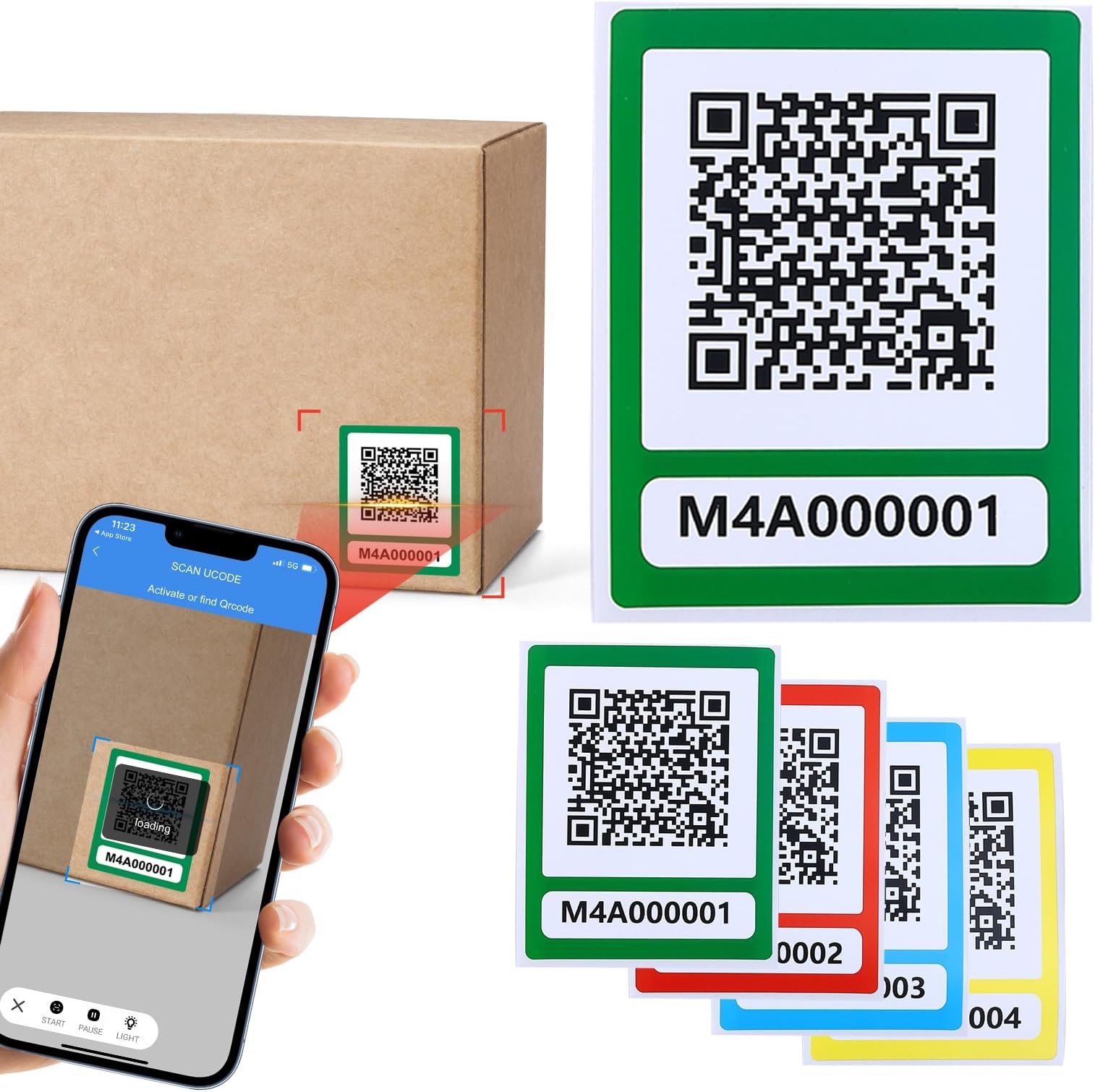 Amazon.com : QR Code Smart Labels | Color Coded Scannable Stickers for ...