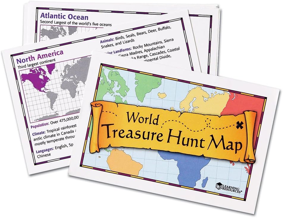 Learning Resources World Treasure Hunt Map – BigaMart