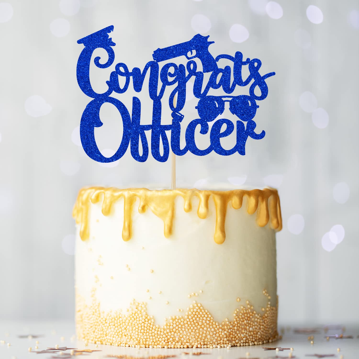 Snapklik.com : Congrats Officer Cake Topper, Congratulations On Police ...