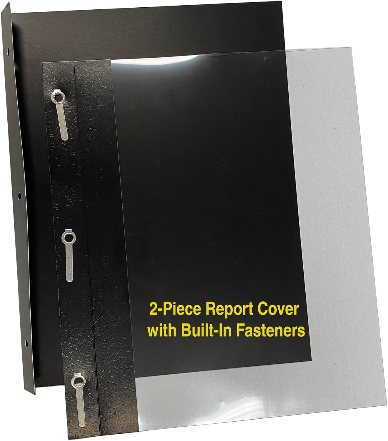 Amazon.com : Letter Size Clear Front 2-Piece Report Cover with 3 Built ...