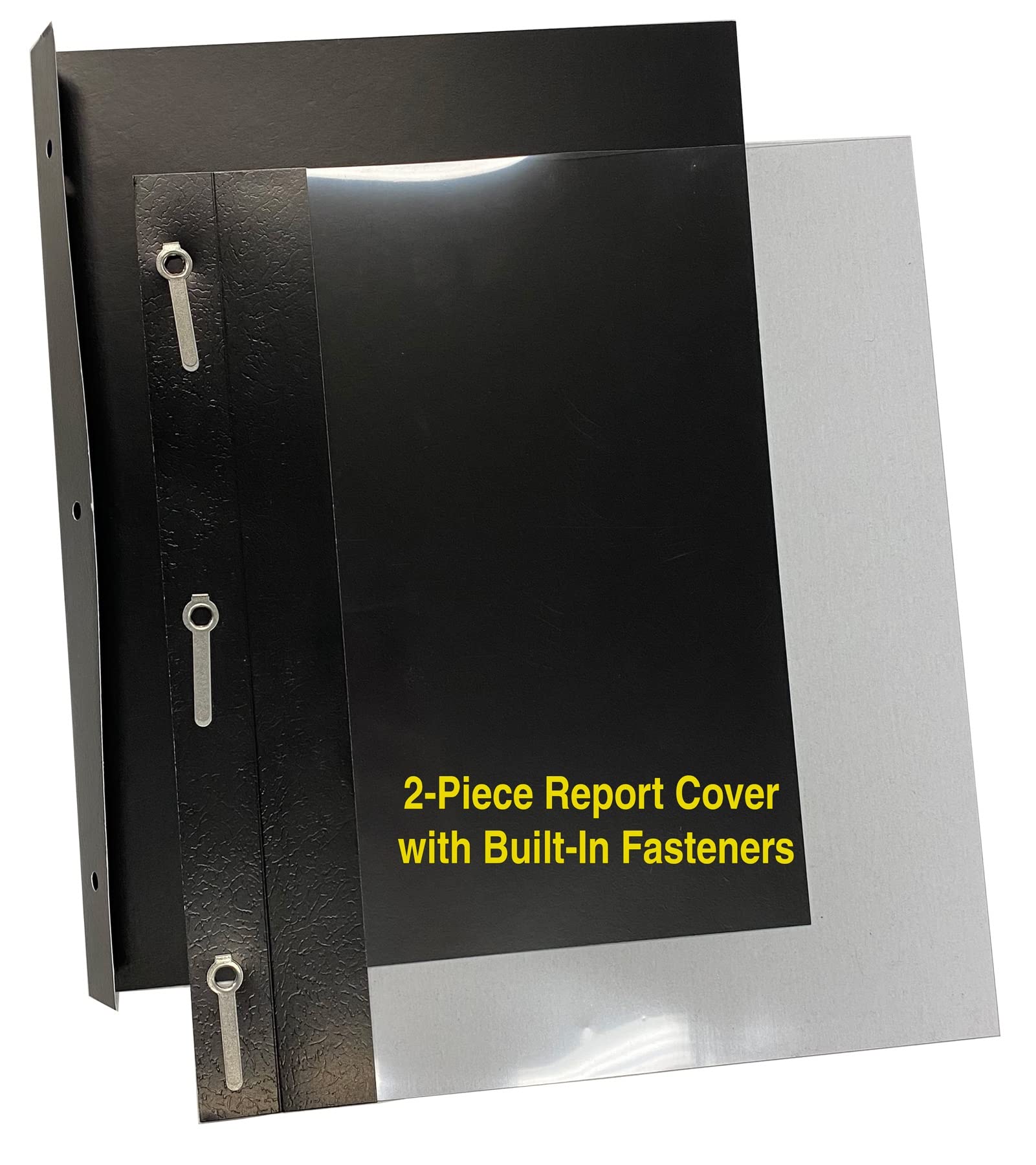 Amazon.com : Letter Size Clear Front 2-Piece Report Cover with 3 Built ...